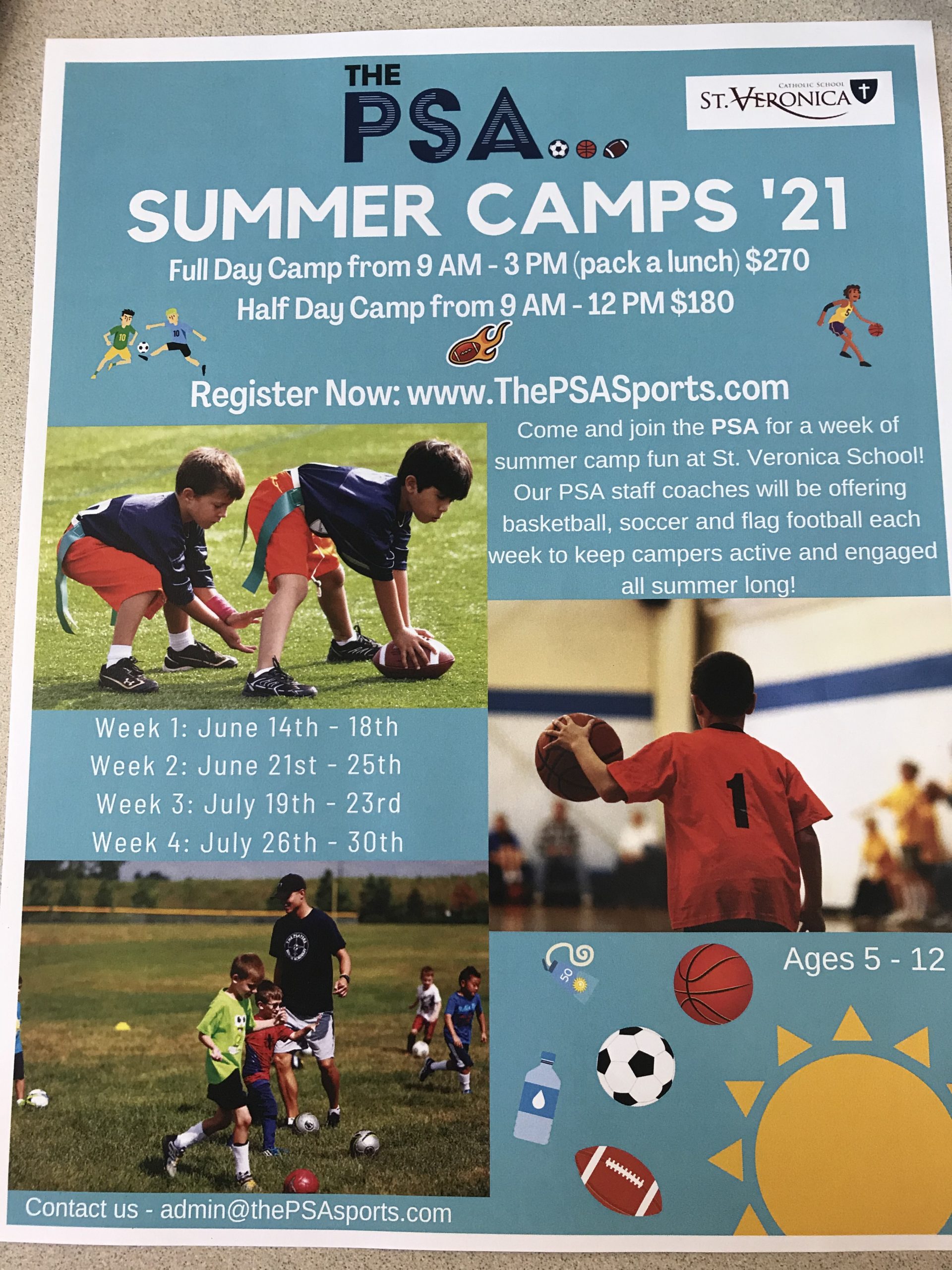PSA Summer Camps - Our Lady of Hope Catholic School