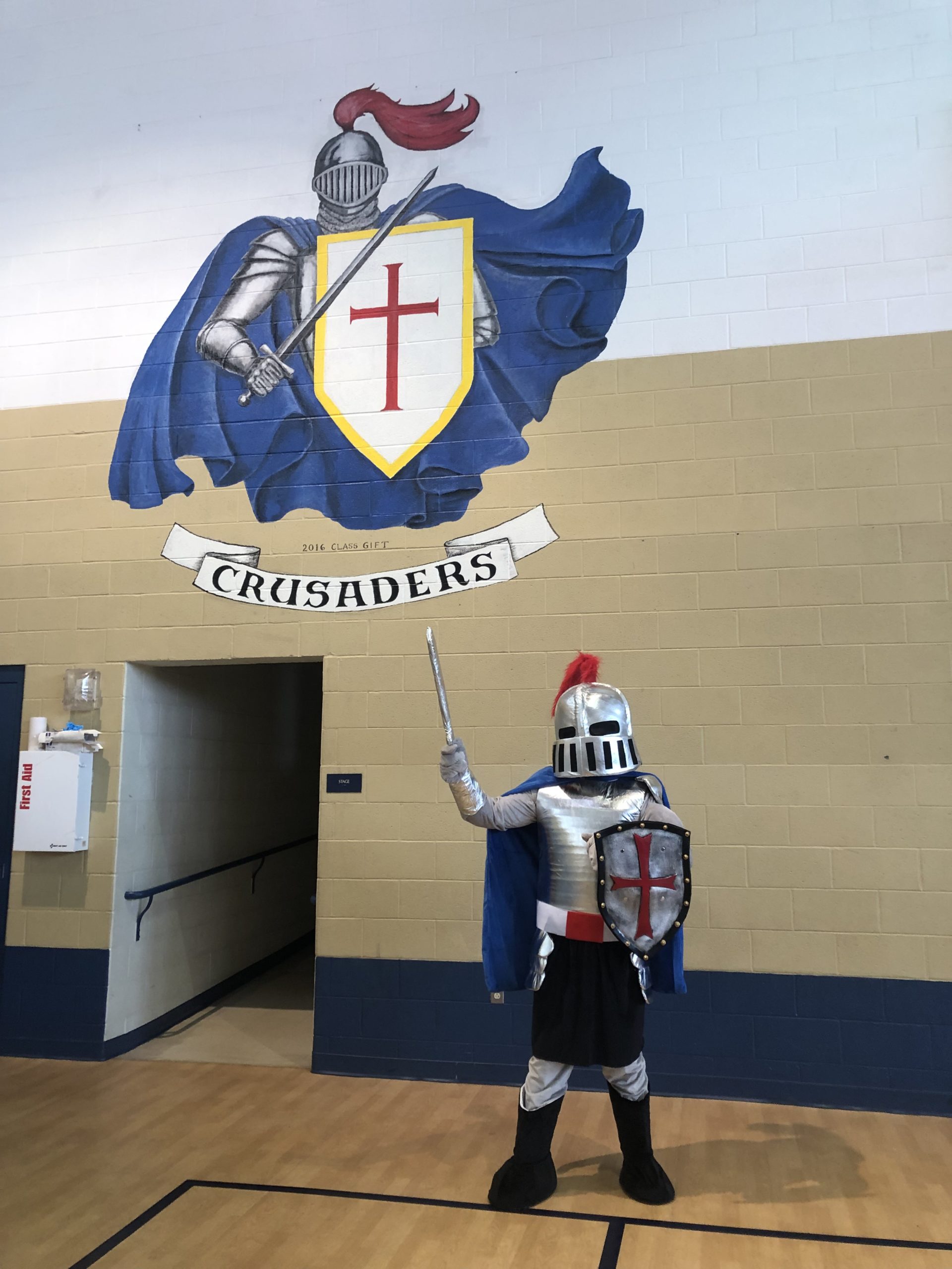 Crusader Mascot - Our Lady of Hope Catholic School